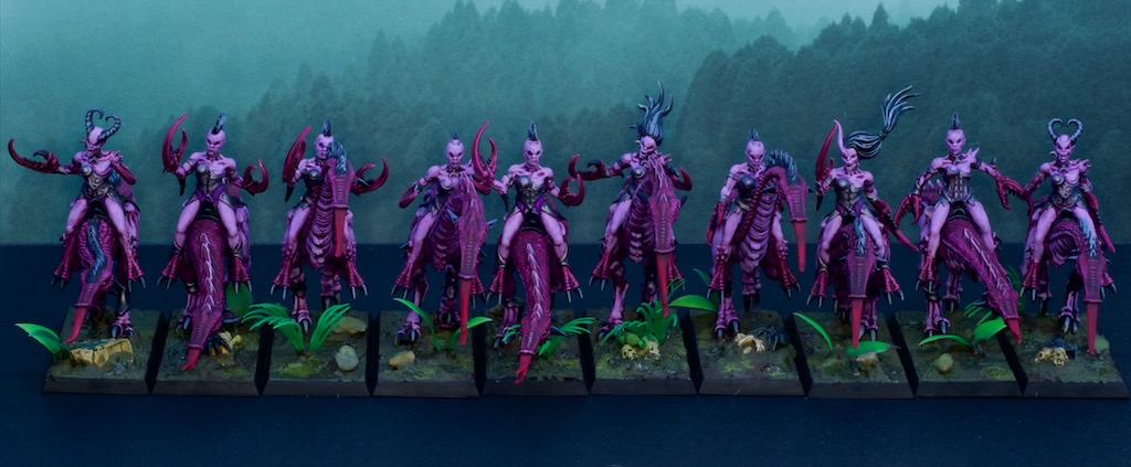 Mounted Daemonettes – Lair of the Lagomorph